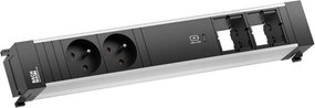 BACHMANN Jednotka POWER FRAME 2x 230V, USB-C 60W, 2x uživ. modul 916.532