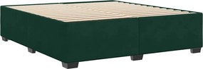 Rám postele bez matrace tmavě zelená 200 x 200 cm samet 3284658