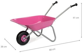 Kovový kolečko Rolly Toys 270873 růžový