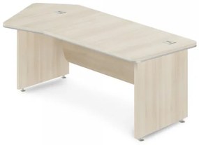 Rohový stůl TopOffice Premium 227,1 x 109,6 cm, levý / Světlý akát