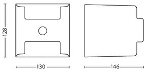 Philips 17322/93/16 - Venkovní senzorové svítidlo GRASS 2xLED/4,5W/230V IP44