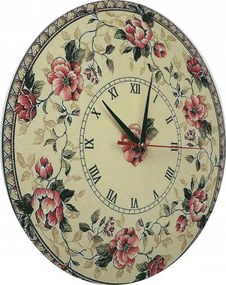 Květinové nástěnné hodiny s vintage designem I SENTOP HDFK004
