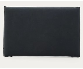 Antracitové čalouněné čelo postele 180x118 cm Jaira – Kave Home