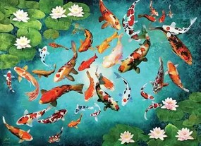 EUROGRAPHICS Puzzle Koi kapři / 1000 dílků / 68 × 48 cm