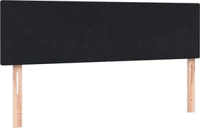 Box spring postel s matrací černá 160x210 cm samet 3317363