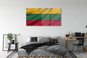 akrylový obraz vlajka Litvy 140x70 cm