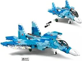 Sluban Model Bricks M38-B0985 Stíhací letoun Su-27 2v1 / LEGO - kompat