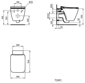 Ideal Standard Strada II Závěsné WC AquaBlade T299701