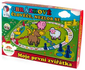 Teddies Člověče, nezlob se obrázkové Moje první zvířátka společenská hra pro nejmenší MPZ v krabici 33x23cm