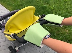 Kaarsgaren Rukavice na kočárek biobavlna Zelené