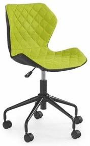 Halmar Dětská židle Matrix, černá/zelená