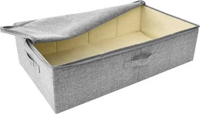Úložný box textil 70 x 40 x 18 cm šedý 332905