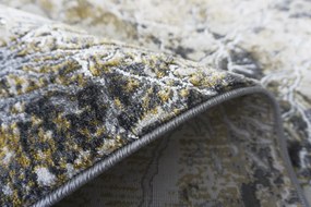 Berfin Dywany, Kusový koberec Zara 9630 Yellow Grey, 140x190, žlutá, kancelář