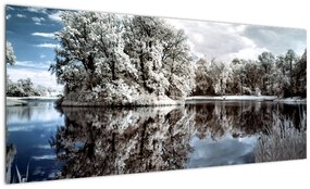 Zimní krajina - obrazy (100x40cm)