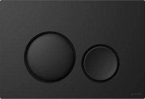 Cersanit Luna splachovací tlačítko pro WC černá K97-451