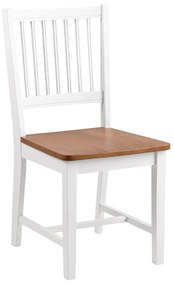 Klasyczne krzesło do jadalni Białe Dębowe LOWI