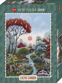 HEYE Puzzle Exotic garden: Ráj divočiny / 2000 dílků / 69 × 97 cm
