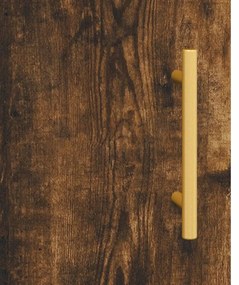 Skříň highboard kouřový dub 69,5 x 34 x 180 cm kompozitní dřevo,  3199934