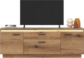 XXXLutz KOMODA POD TELEVIZI, barvy dubu, 180/64,4/44,6 cm Hom`in - TV stolky & komody pod TV - 001803080401