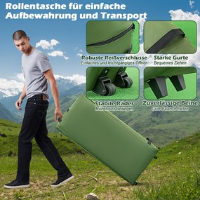 Costway 5 v 1 Camping Stan Camp Bed for 2 People Nafukovací matrace Polštář