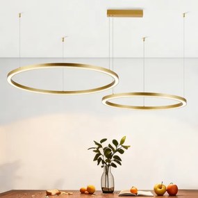 Brilagi - LED Stmívatelný lustr na lanku PORTOFINO LED/98W/230V zlatá +DO