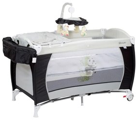 BabyGo postýlka Sleeper DeLuxe Black