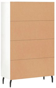 Skříň highboard lesklá bílá 69,5 x 31 x 115 cm kompozitní dřevo - Default Title