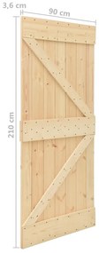 Dveře 90 x 210 masivní borové dřevo - Default Title