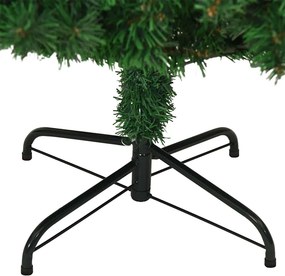 Umělý vánoční stromek s hustými větvemi zelený 210 cm PVC 321036