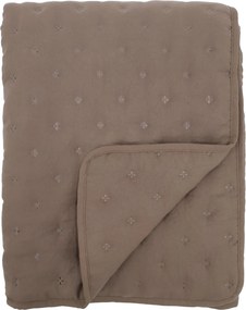 Měkká hnědá prošívaná deka / přehoz Aix Soft – 180*130 cm