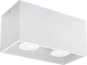 Stropní svítidlo SOLLUX Quad GU10 2x40W bez zdroje SL.0380 bílá