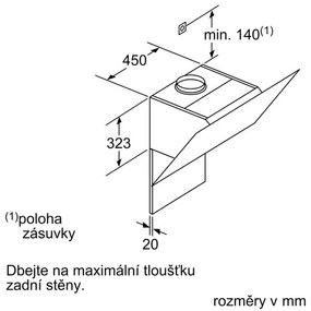 Bosch DWK98JM60 Komínový odsavač par