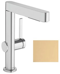 Hansgrohe Finoris - Umyvadlová baterie 230, s výpustí Push-Open a výsuvnou sprškou, EcoSmart, kartáčovaný bronz 76063140