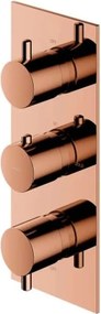 OMNIRES Y - Termostatická baterie pod omítku, pro 3 spotřebiče, měď Y1238-KROCP
