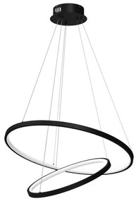 LED Lustr na lanku HOOP LED/51W/230V pr. 60 cm 4000K černá