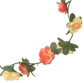 Umělé květinové girlandy 6 ks růžové a champagne 240 cm - Default Title