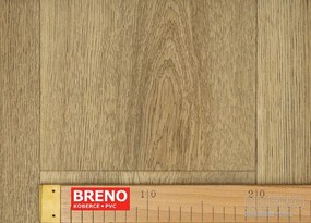 Breno PVC BLACKTEX Columbian Oak 636L – světle hnědé dřevo, šíře 400 cm