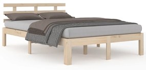 Rám postele masivní dřevo 120 x 190 cm Small Double - Default Title
