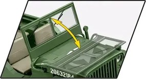 COBI 2804 Willys MB Jeep s přívěsem - Executive Edition / Stavebnice /
