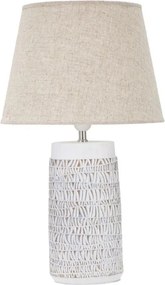Béžová stolní lampa s textilním stínidlem (výška 60,5 cm) Nairobi – Mauro Ferretti