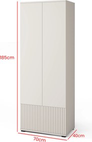 Eka Šatní skříň RAYO s nízkými nožkami, 70 cm Kašmír
