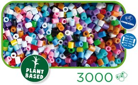 SES CREATIVE Zažehlovací korálky Green Beedz set 3000ks barevný mix Eco 04604