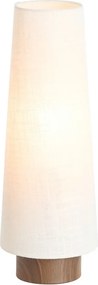 Krémová kovová stolní lampa s textilním stínidlem (výška 42 cm) Howie – Light &amp; Living