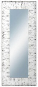 DANTIK - Zarámované zrcadlo - rozměr s rámem cca 50x120 cm z lišty SAUDEK bílá černé čáry (2512)