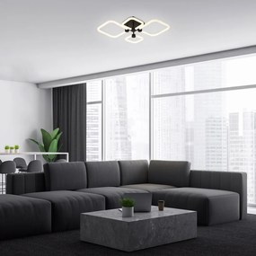 Rabalux Černé stropní LED svítidlo Sotiris 540mm 47W CCT s DO 71006
