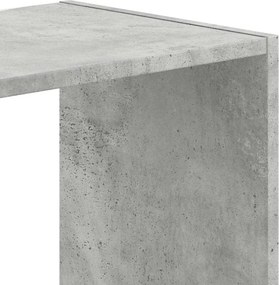 Knihovna betonově šedá 102 x 32 x 108 cm kompozitní dřevo 3307840