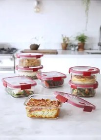 Curver Smart Cook Rectangular Skleněná dóza na potraviny 0.9 l čirá-če