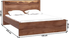 Postel 160x200, jasan světlý, INFINITY I-19 Kondela 0000149934