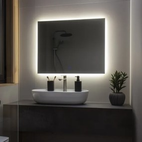 Brilagi - LED Koup. zrcadlo LUCE LED/28W/230V 60x80 cm IP44 CRI 90 stmív. + CCT