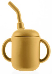 Zopa Silikonový hrníček 2v1 Mustard Yellow
